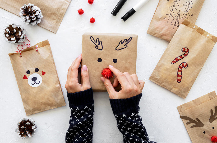 ideje-originalno-zamatanje-poklona – zirafa